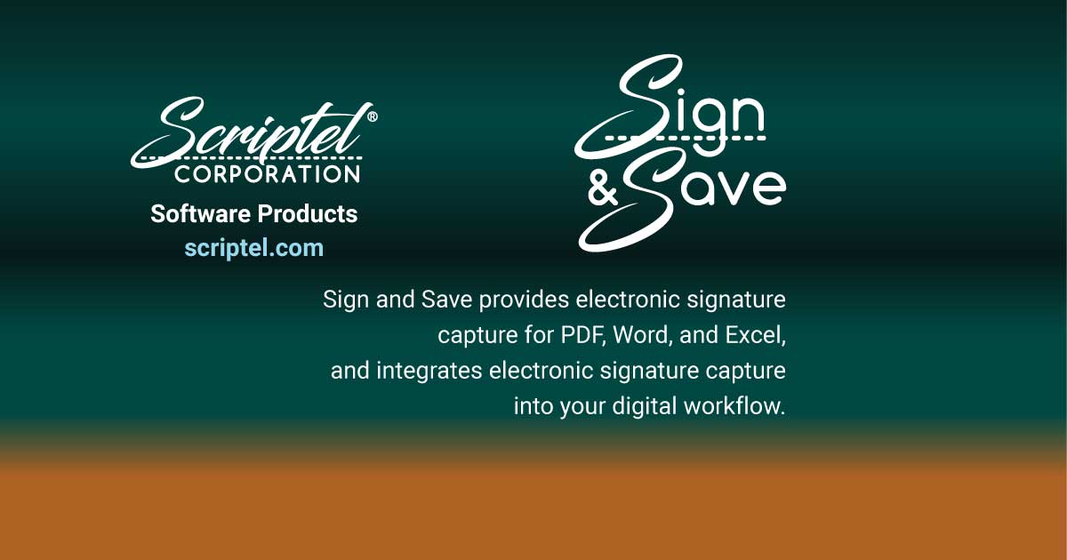 ScripTouch Sign and Save: Free Software for signature Capture