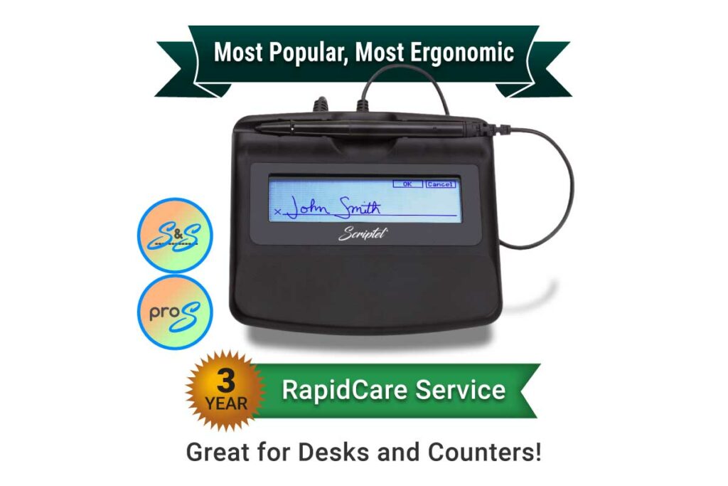 Scriptel - Slimline LCD: Capture E-Signatures Effortlessly