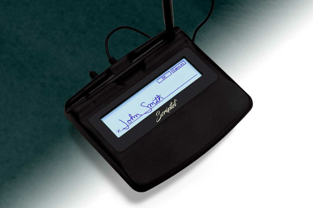 Scriptel - Slimline LCD: Capture E-Signatures Effortlessly