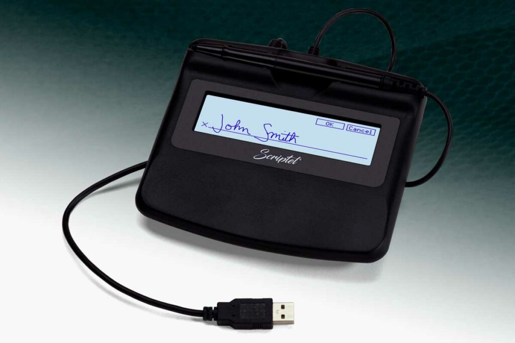 Scriptel - Slimline LCD: Capture E-Signatures Effortlessly