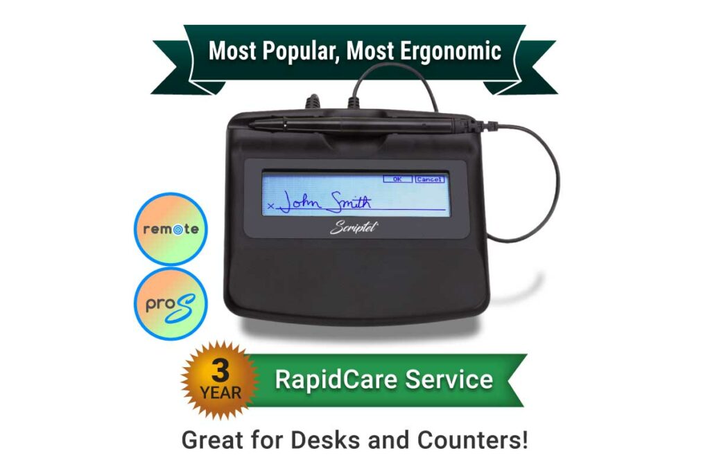 Scriptel - Slimline LCD: Capture E-Signatures Effortlessly