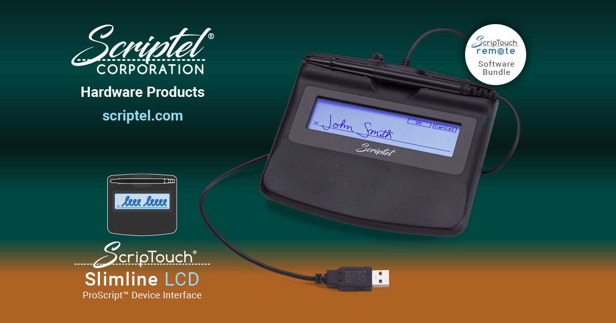 Signature Pads | ScripTouch Slimline LCD ProScript with ST Remote