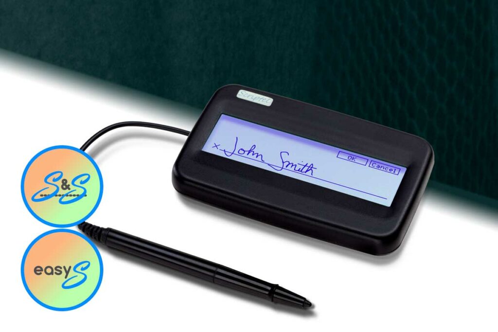 Portable Signature Pad | ScripTouch Compact LCD, with Sign & Save