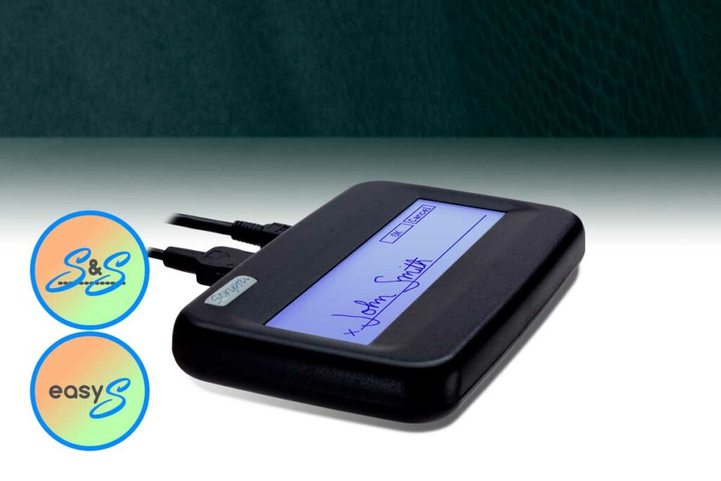 Portable Signature Pad | ScripTouch Compact LCD, with Sign & Save