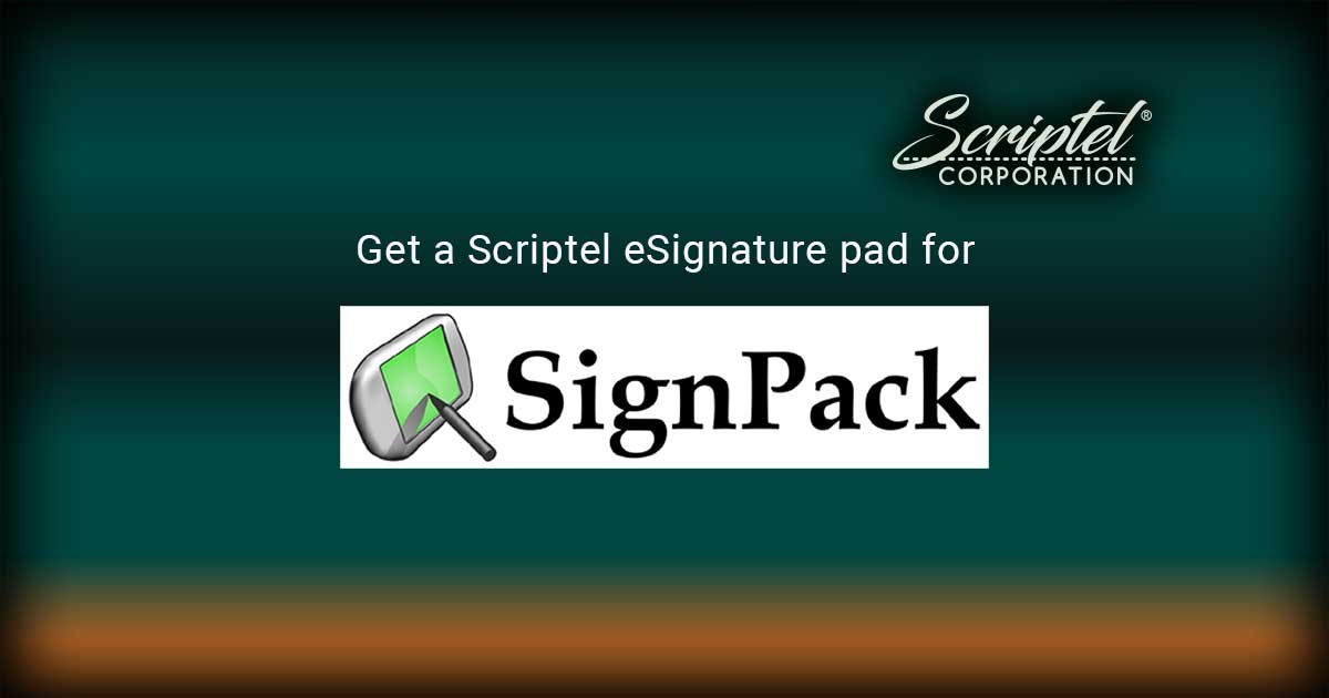 SignPack Signature Software with Scriptel Pads