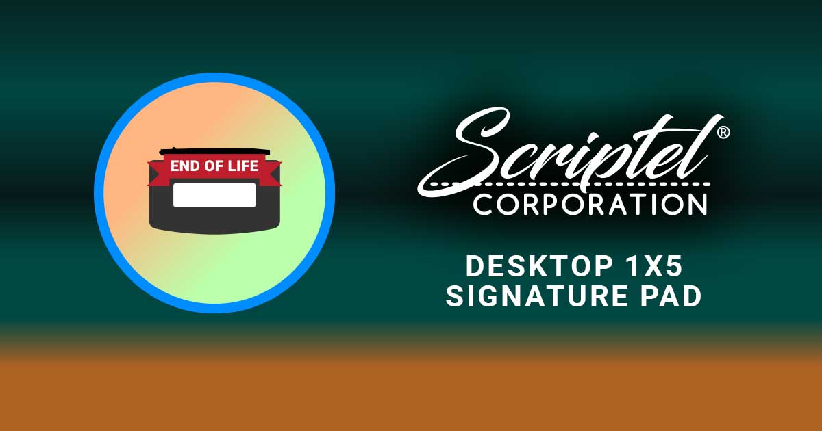 Scriptel Desktop 1x5 Signature Pad: Affordable & Reliable eSignature ...