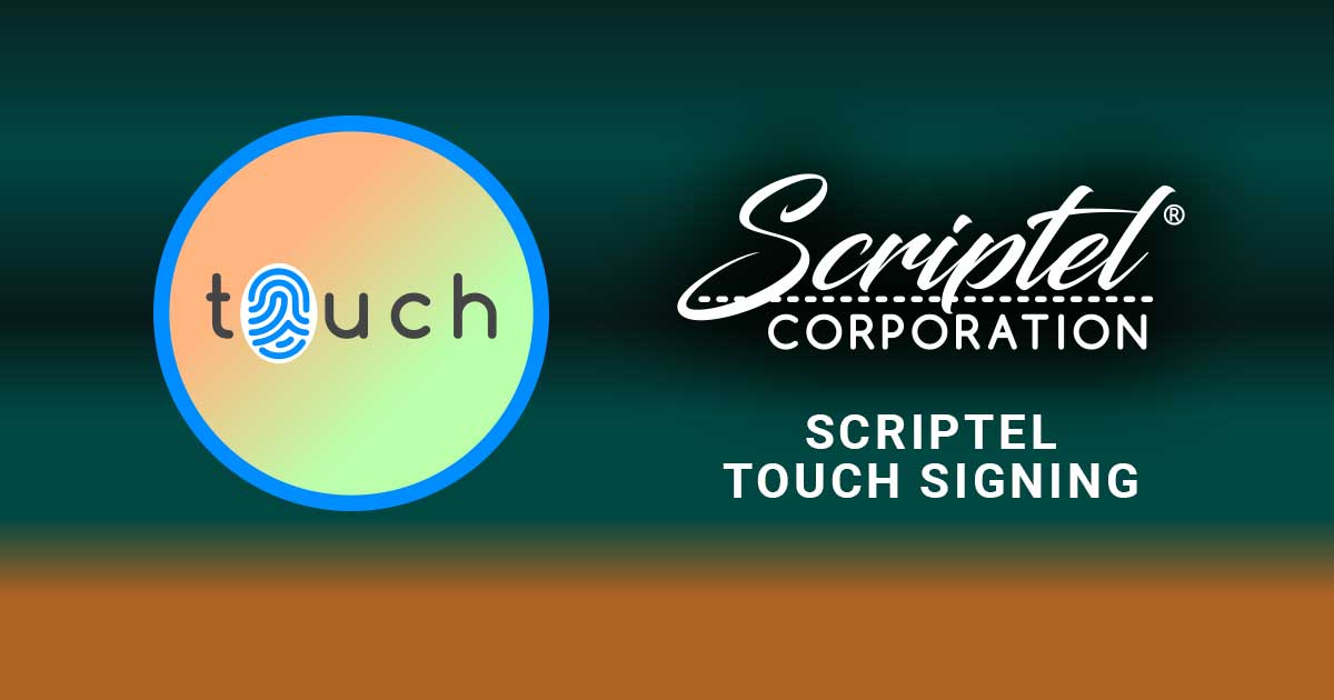 Scriptel Touch Signing: Sign Documents Electronically without a Pad
