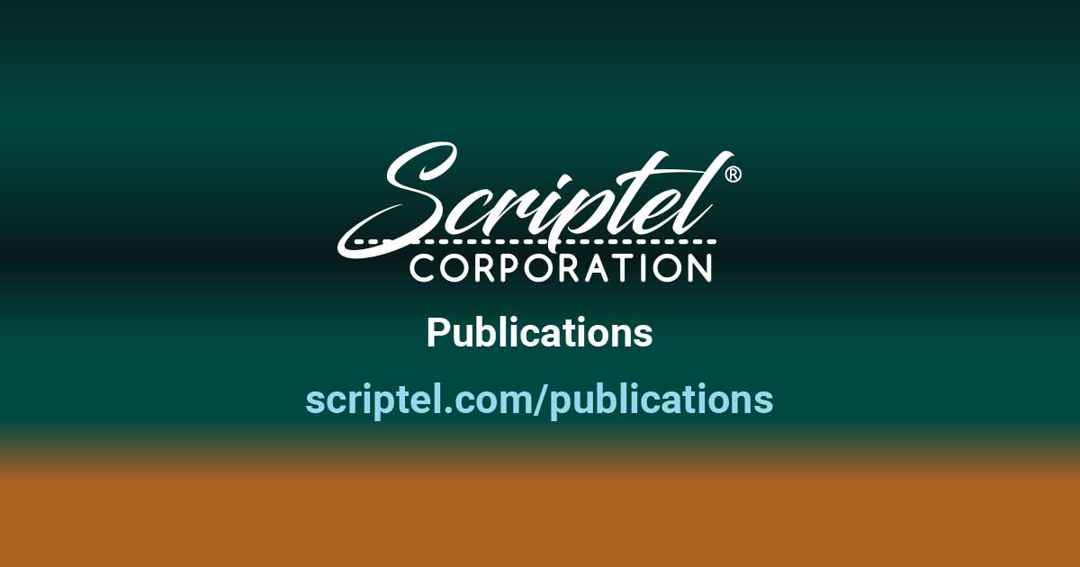 Publications | Scriptel Corporation